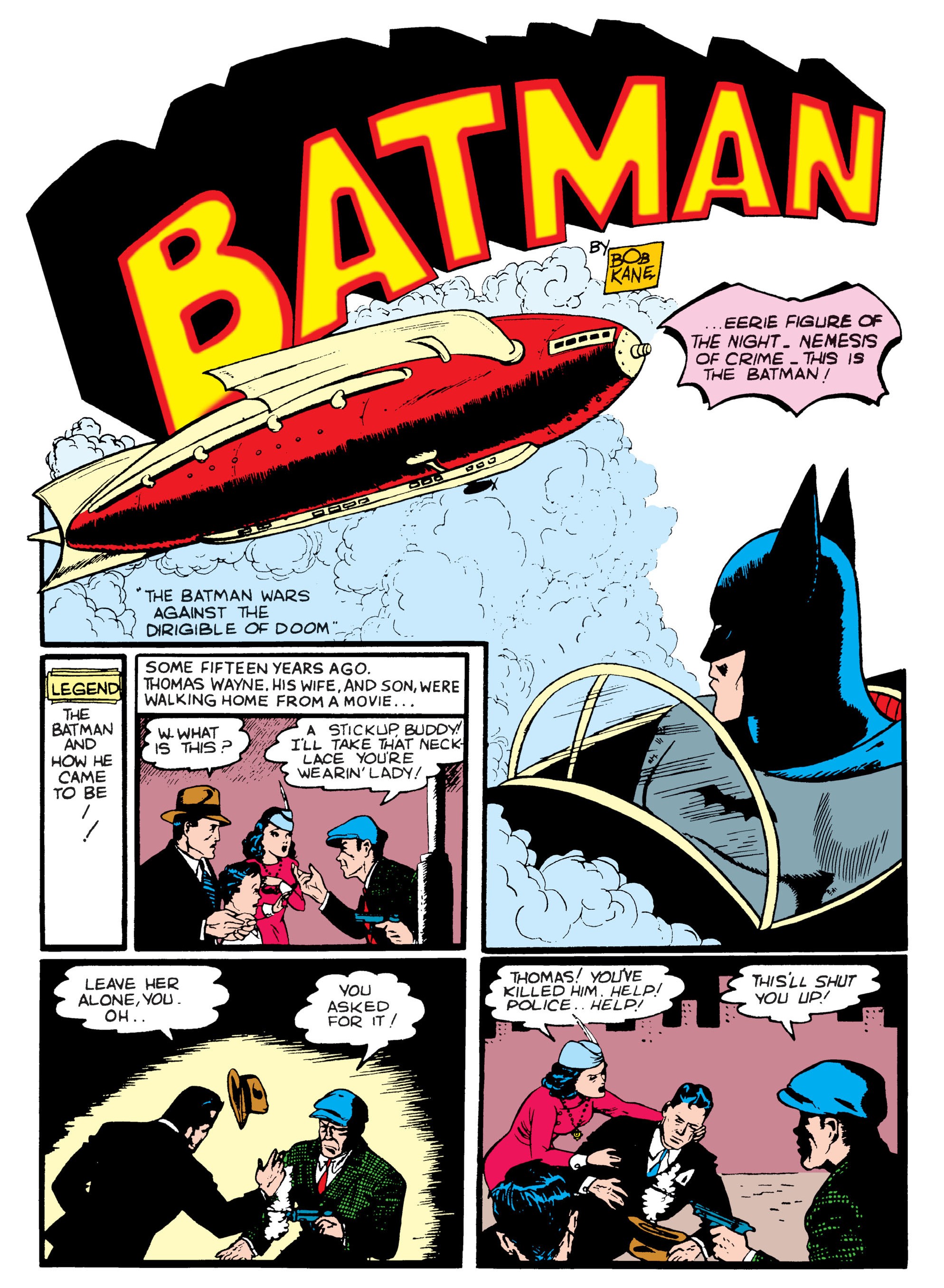 Batman 1939: Detective Comics #33 – Origin | Das Batman-Projekt